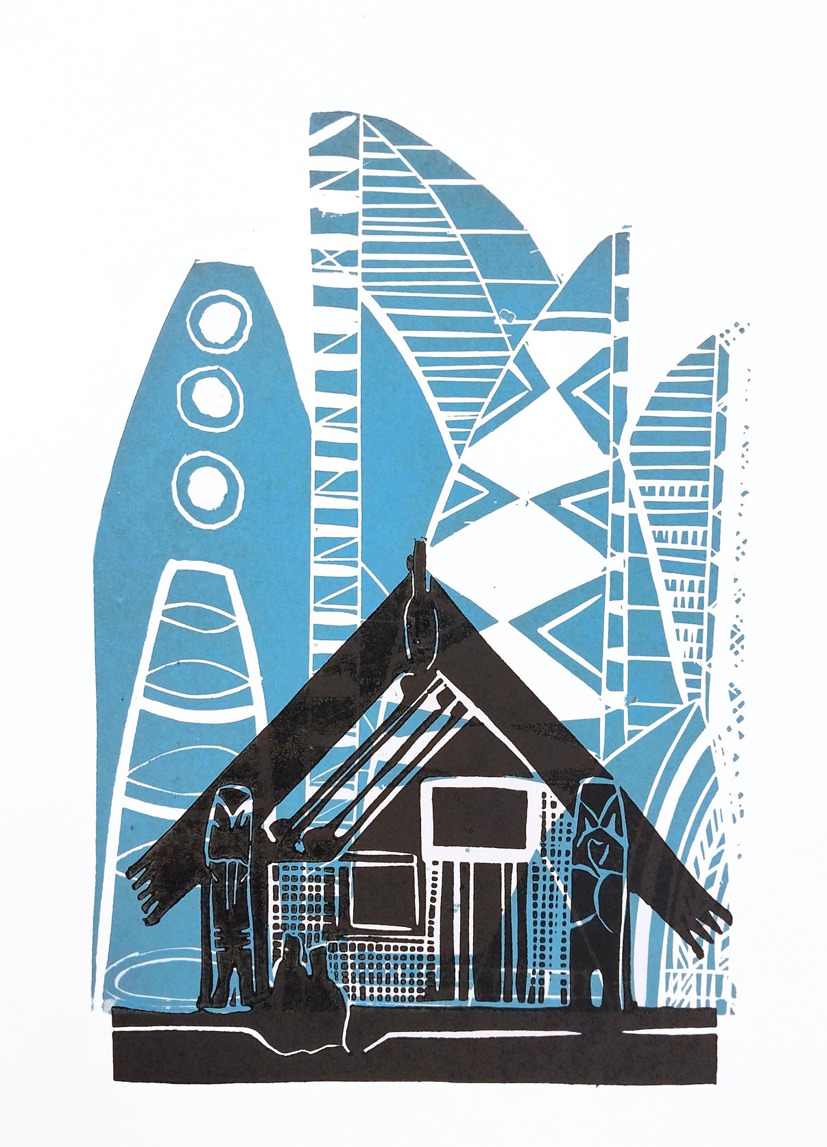 Sheyne Tuffery 'Whare with structures' – Art Box Gallery Online